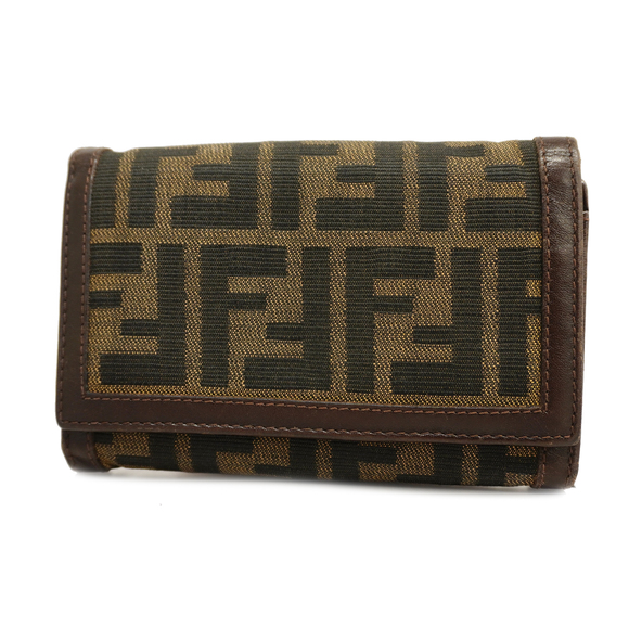 Fendi | Bags | Fendiauth Zucca Bifold Wallet Womens Canvas Brown | Poshmark